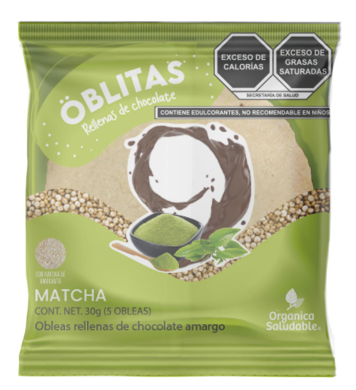 Obleas -Premium- Matcha – Orgánica y Saludable México